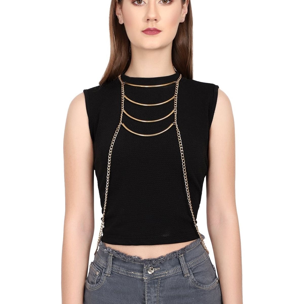 Celebrity Inspired Multi Layered Full Coverage Body Chain